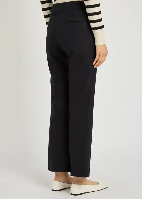 Maria Mcmanus Flared-leg Cotton-twill Trousers