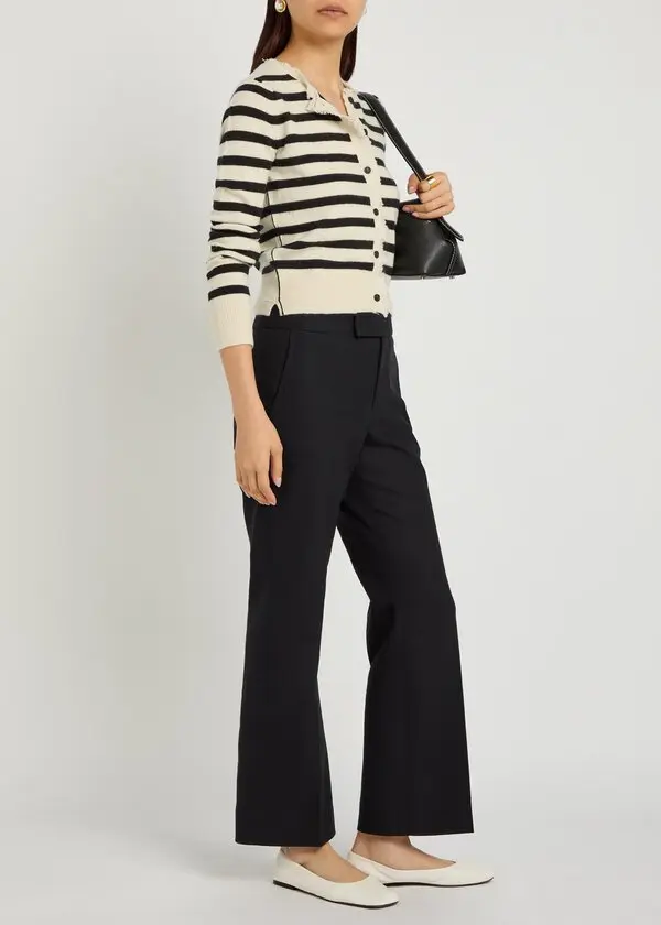 Maria Mcmanus Flared-leg Cotton-twill Trousers