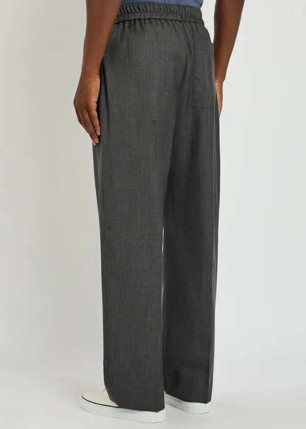 Officine Générale Wool And Cashmere-blend Trousers