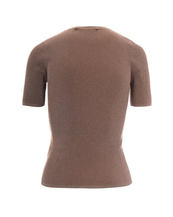 Max Mara Mstsequoia Short-sleeved Knitted Top