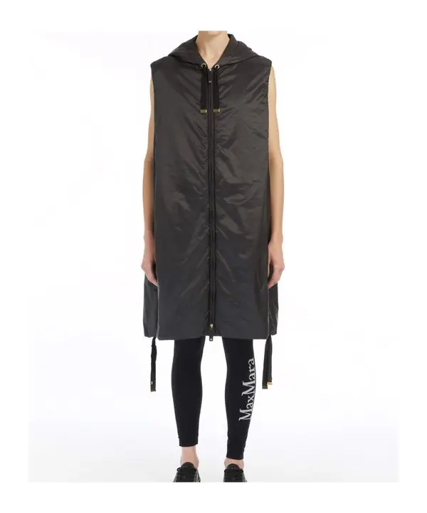 Max Mara Sleeveless Hooded Puffer Jacket