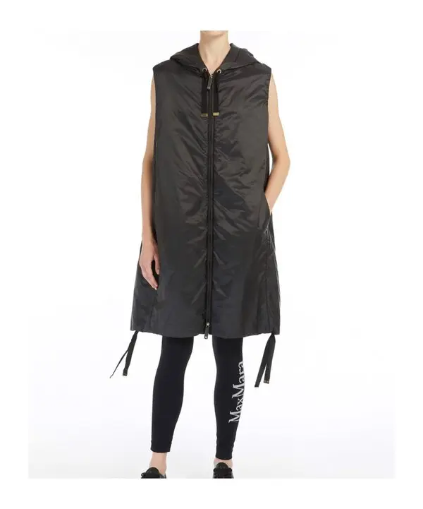 Max Mara Sleeveless Hooded Puffer Jacket