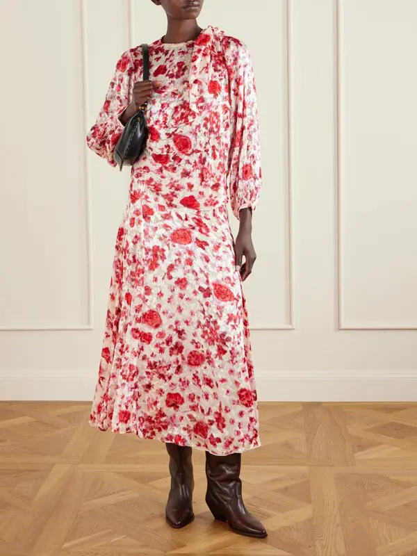 Isabel Marant Étoile Floral Print Chiffon Shirt