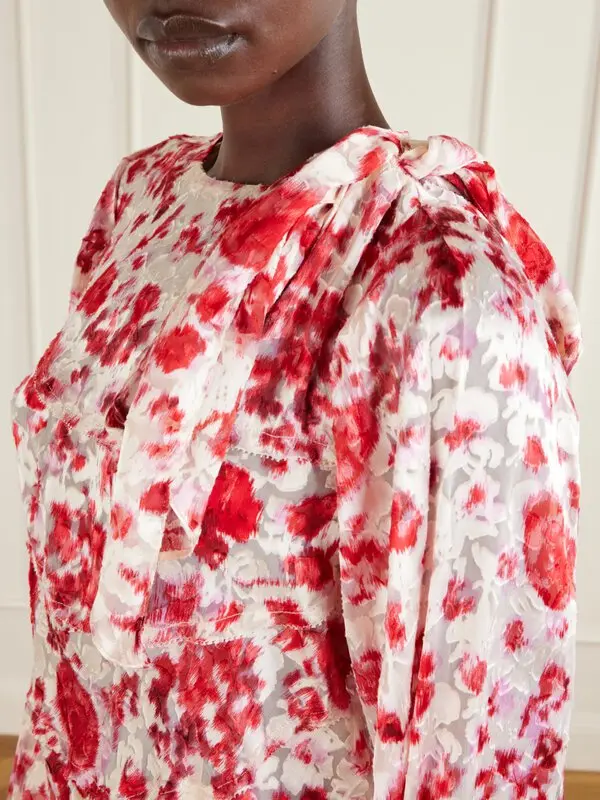 Isabel Marant Étoile Floral Print Chiffon Shirt