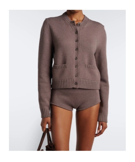 Magda Butrym Ribbed Cotton Cardigan