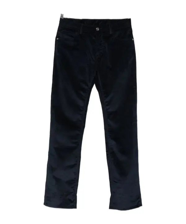 Etro Corduroy Straight-leg Trousers - Black