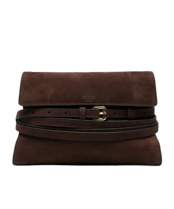 Moschino Adjustable Shoulder Bag - Brown