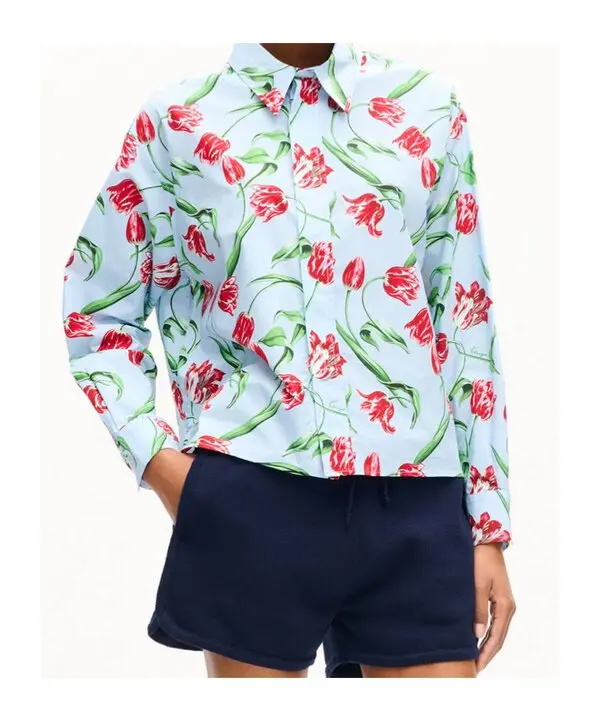 Kenzo Tulip Cotton Poplin Shirt
