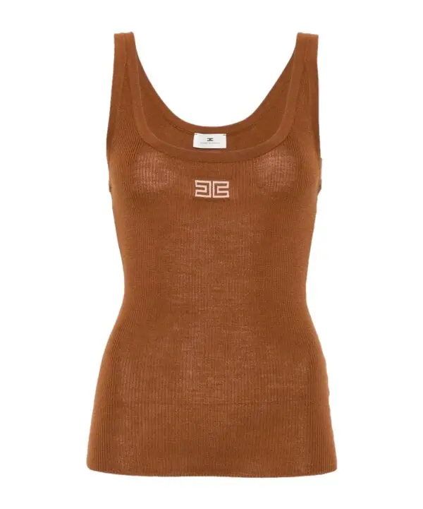 Elisabetta Franchi Ribbed-knit Tank Top