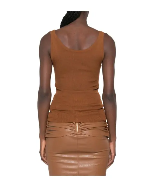 Elisabetta Franchi Ribbed-knit Tank Top