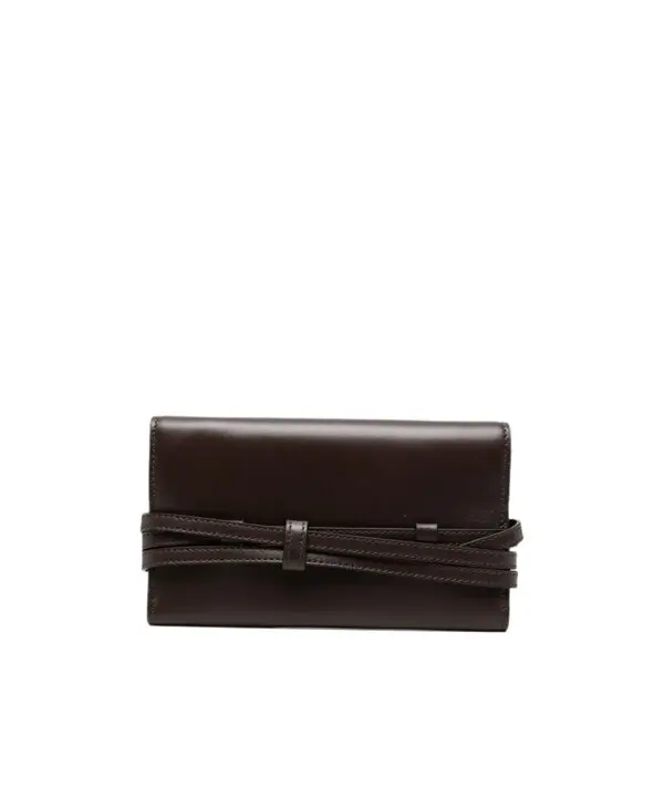 Moschino Buckle Detail Chain Strap Wallet