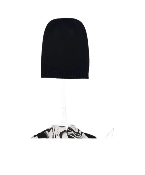 Fabiana Filippi Ribbed-trim Beanie Hat - Navy Blue