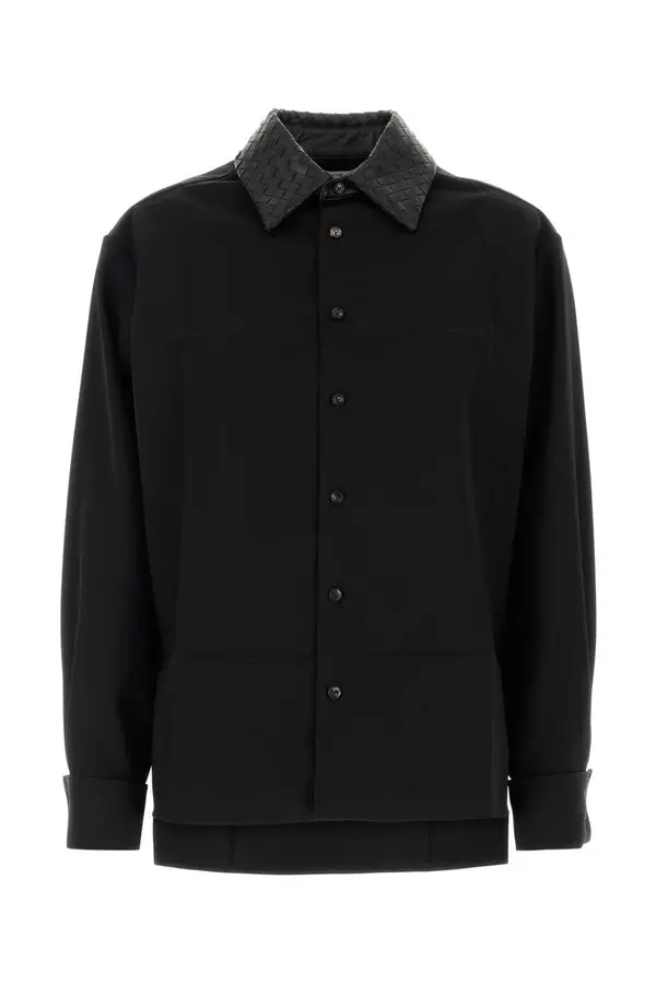 Bottega Veneta Wool Shirt - Black