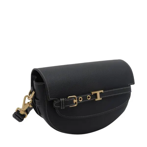 TOD'S Mini T Signature Leather Crossbody Bag