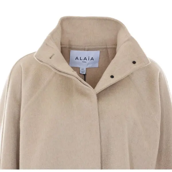 Alaïa Asymmetrical Double Face Coat