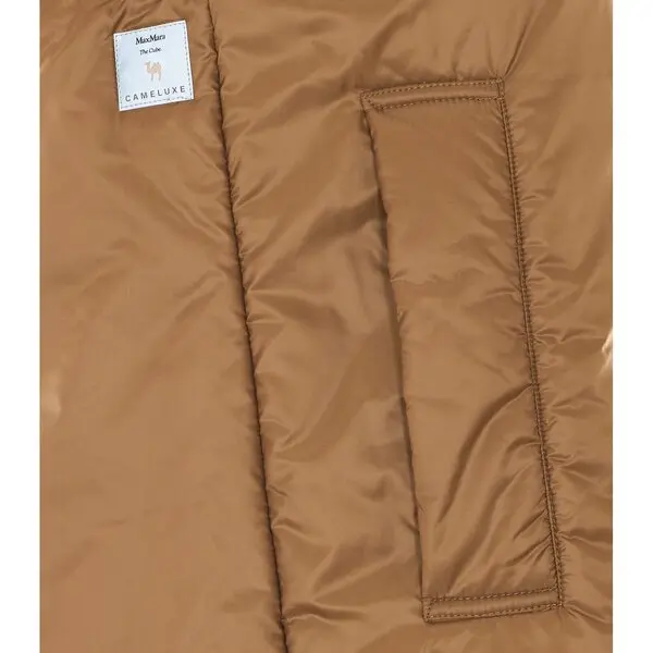 Max Mara Quilted Padded Vest With Hood - Brown