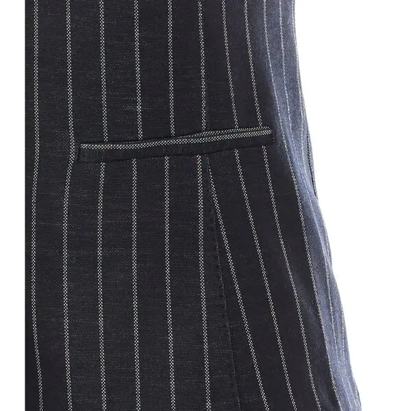 Max Mara Striped V-neck Sleeveless Vest