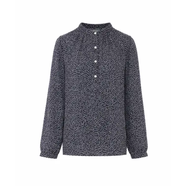 Isabel Marant Étoile Maria Polka Dot Print Long-sleeve Cotton Shirt - Black