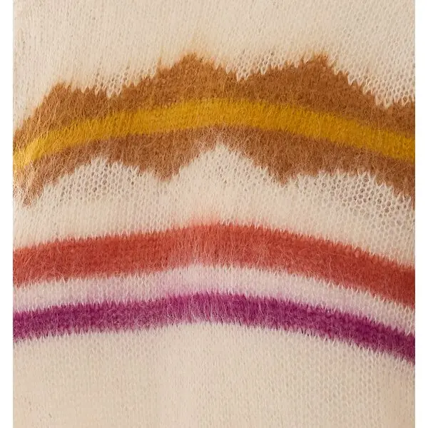 Isabel Marant Étoile Monette Geometric Print Crew Neck Sweater