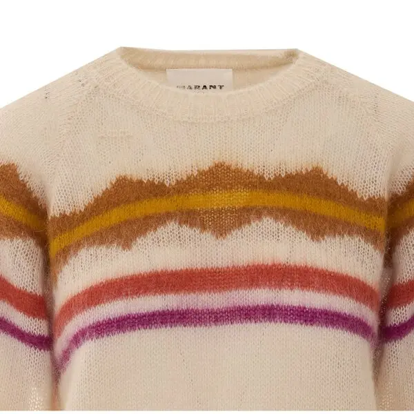 Isabel Marant Étoile Monette Geometric Print Crew Neck Sweater