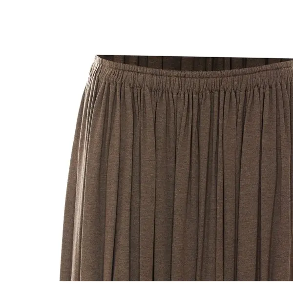 Max Mara Mxmlivrea Pleated Long Skirt - Brown