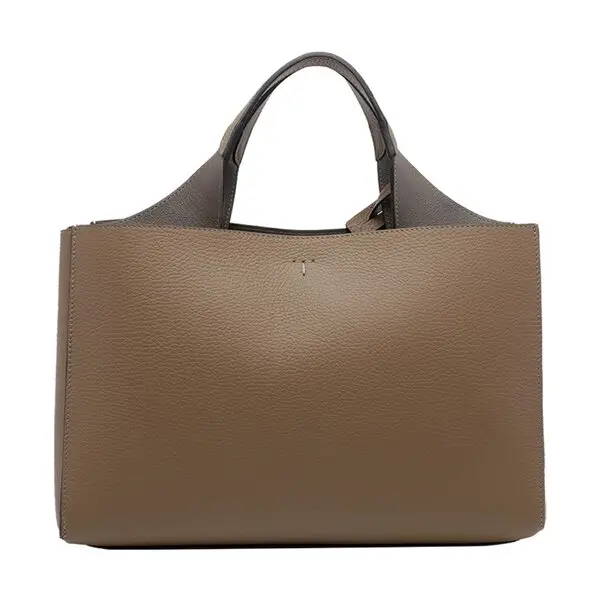 TOD'S Di Reverse Leather Tote Bag - Brown