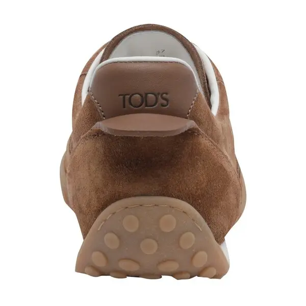 TOD'S Suede Lace-up Sneakers - Brown