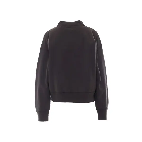 Isabel Marant Étoile Moby Turtleneck Sweatshirt With Frontal Logo - Black
