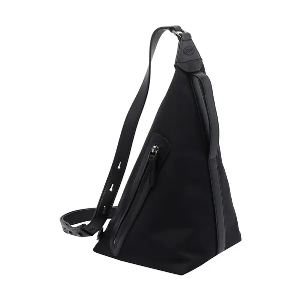 TOD'S Tech One Shoulder Backpack - Black