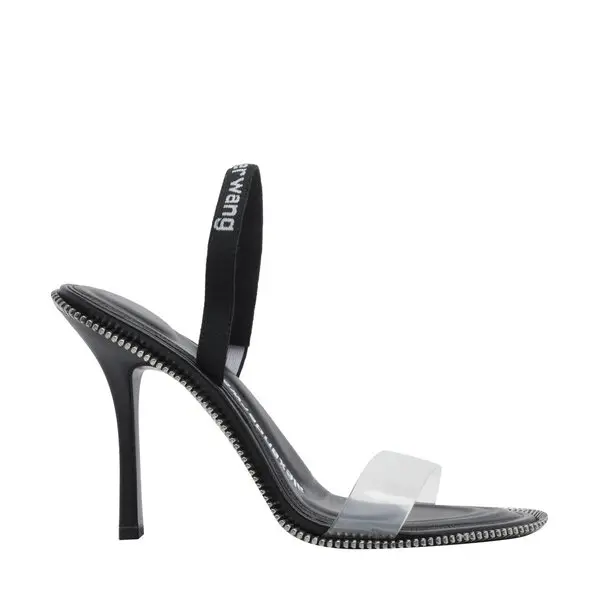 Alexander Wang Nova Pvc Pump Sandals With Stiletto Heel - Black