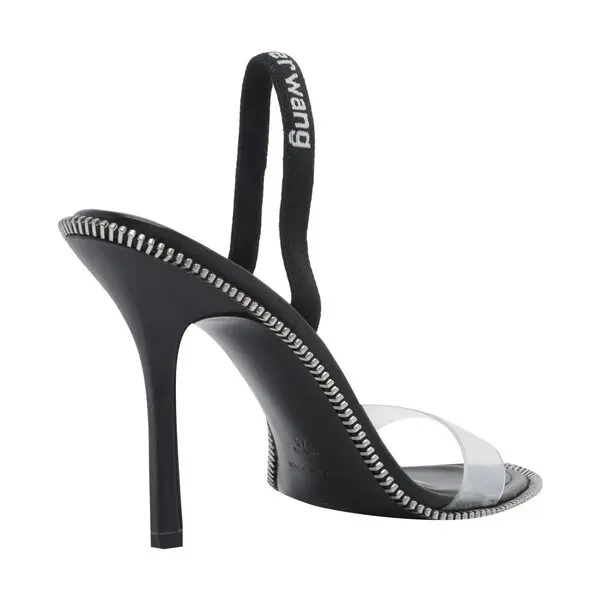 Alexander Wang Nova Pvc Pump Sandals With Stiletto Heel - Black
