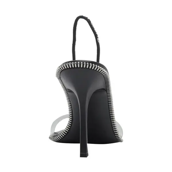 Alexander Wang Nova Pvc Pump Sandals With Stiletto Heel - Black