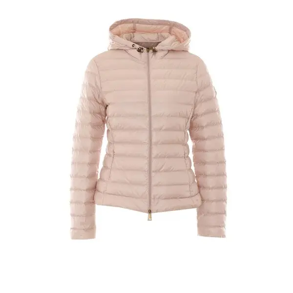 Moncler Quilted Down Jacket With Hood - Pink