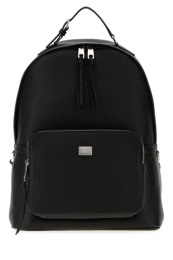 Dolce & Gabbana Leather Backpack - Black