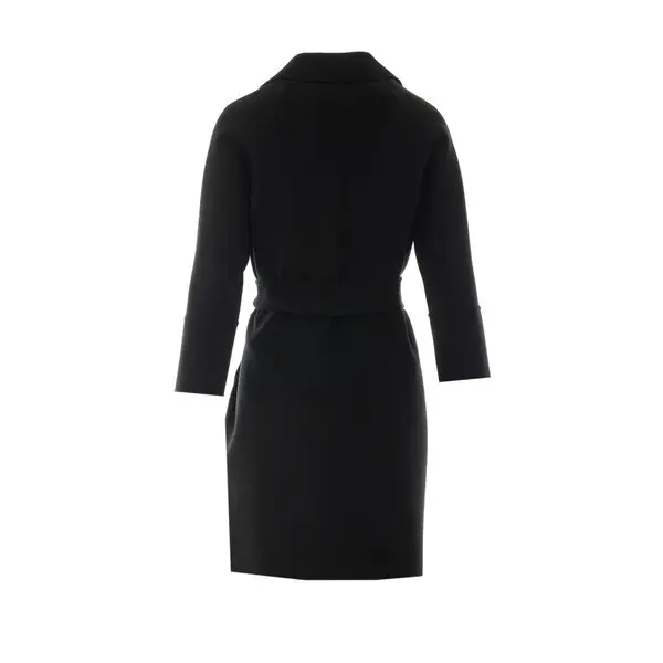 Max Mara Arona Wool Coat - Black