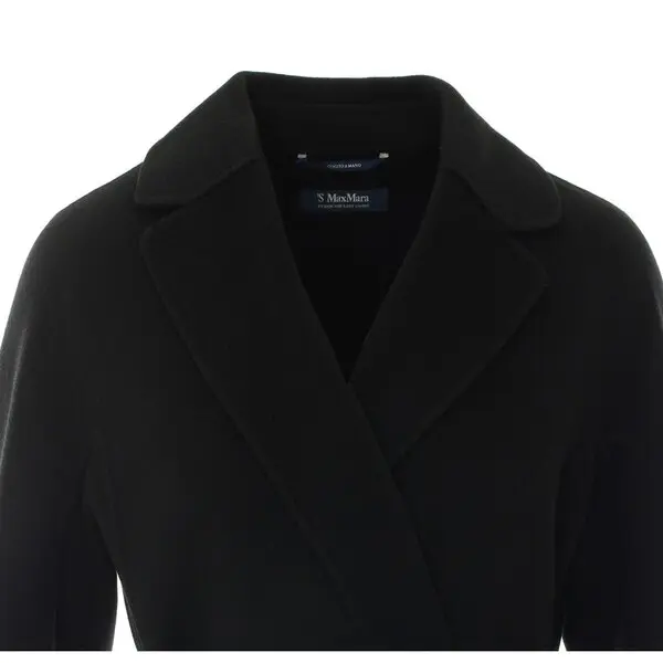 Max Mara Arona Wool Coat - Black