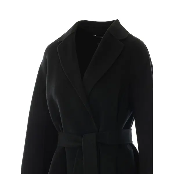 Max Mara Esturia Coat Wool - Black