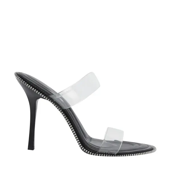 Alexander Wang Nova Double Strap Heeled Sandals - Black