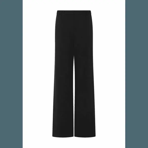 Max Mara Virgin Wool Flare Trousers - Black