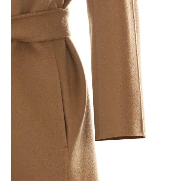 Max Mara Belted Wool Coat - Brown