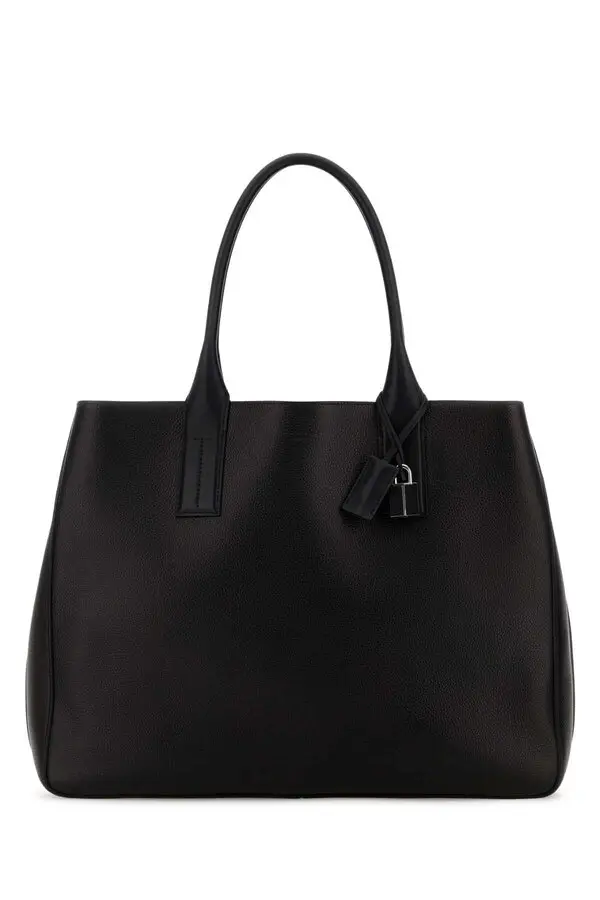 TOM FORD Dark Leather Shopping Bag - Brown
