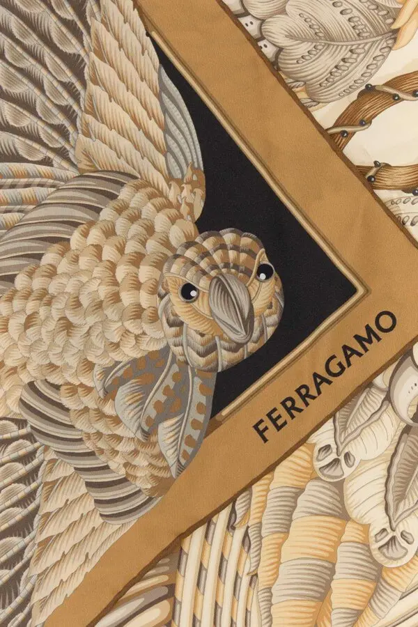 FERRAGAMO Printed Silk Foulard