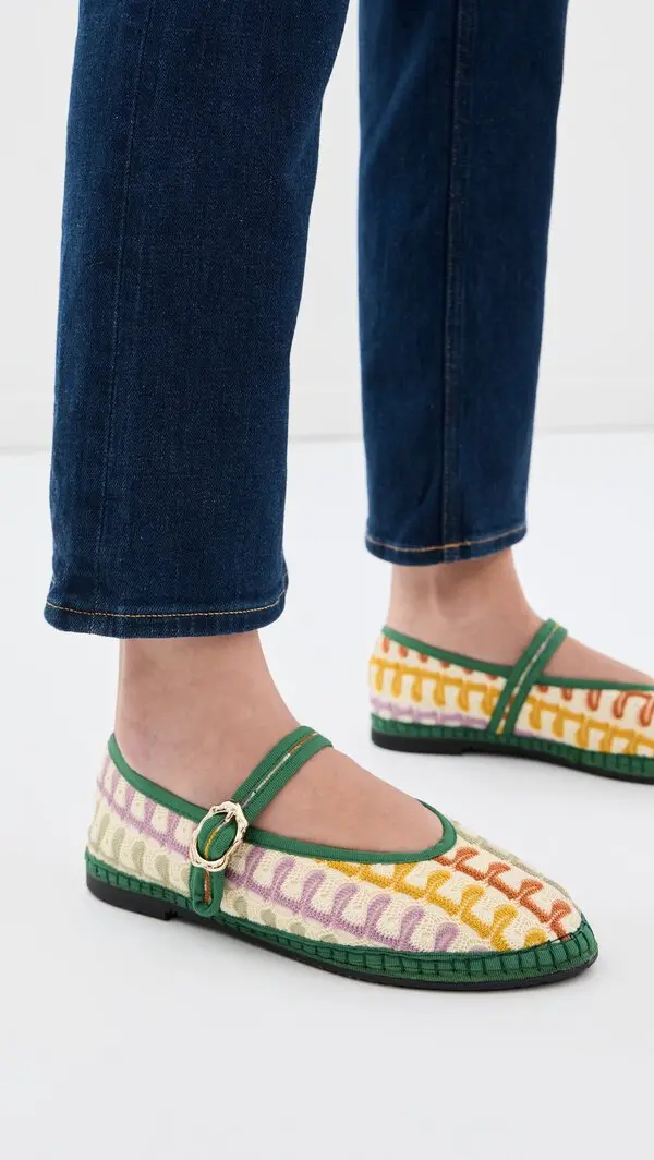 FLABELUS Pierre Twist Mary Jane Flats