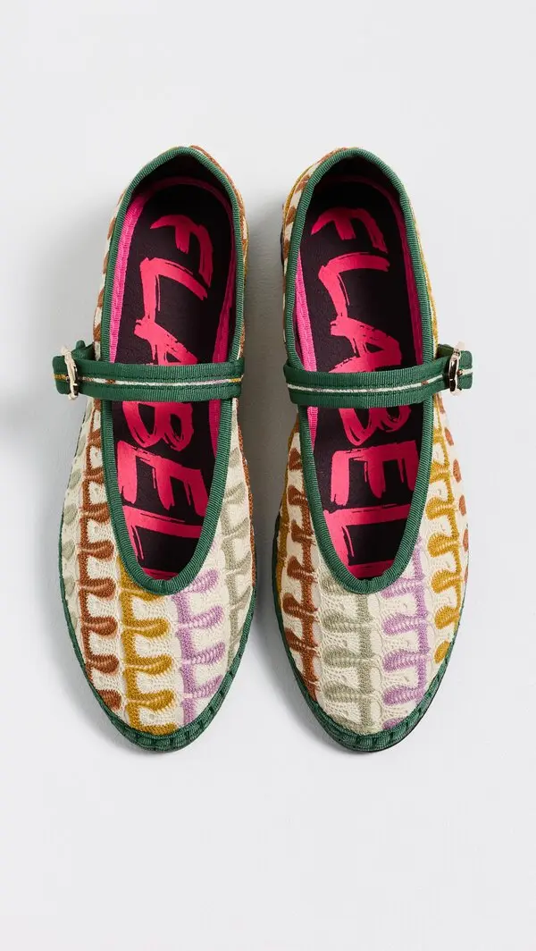FLABELUS Pierre Twist Mary Jane Flats