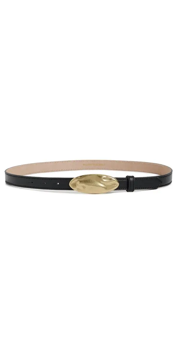 B-low The Belt Darrian Leather Belt - Black Brass