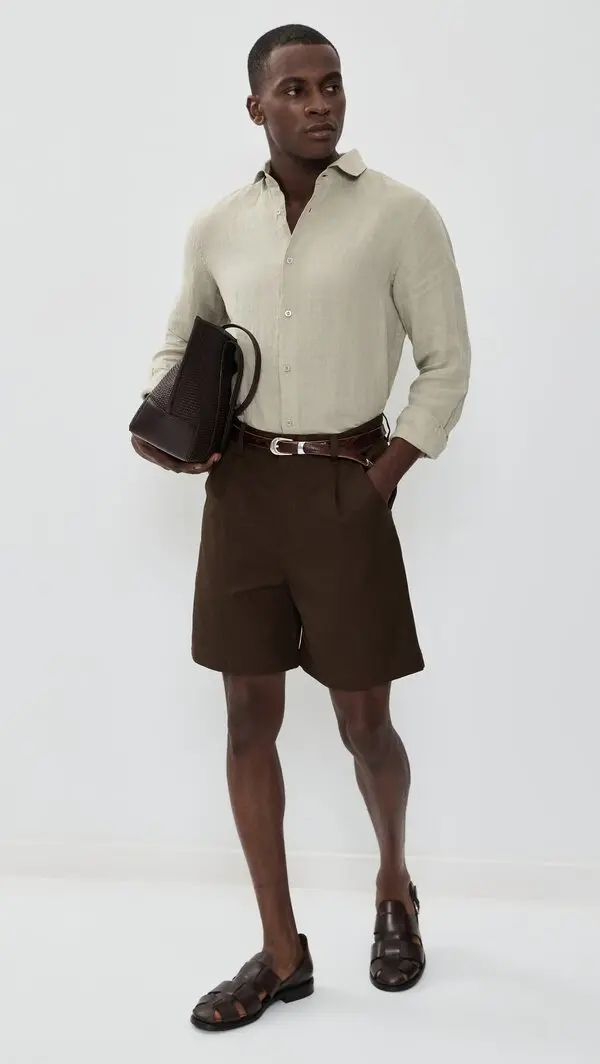 Frescobol Carioca Antonio Linen Shirt