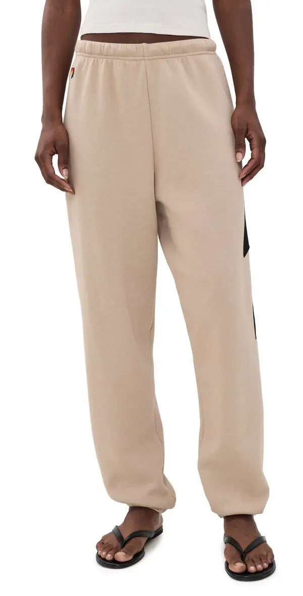 Aviator Nation Bolt Stitch Sweatpants - Sand