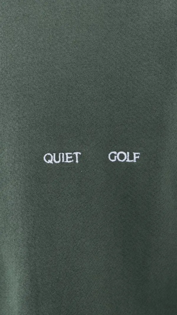 QUIET GOLF Wordmark Crew Neck Sweatshirt