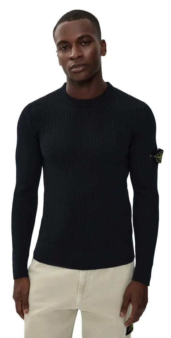 Stone Island Rib Crew Neck Sweater