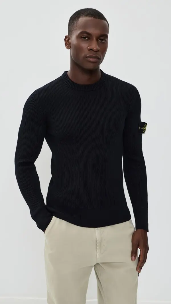 Stone Island Rib Crew Neck Sweater